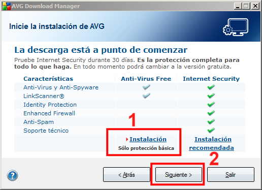 Instalación de AVG - HardwareAntivirus.com Instalación de AVG - HardwareAntivirus.com